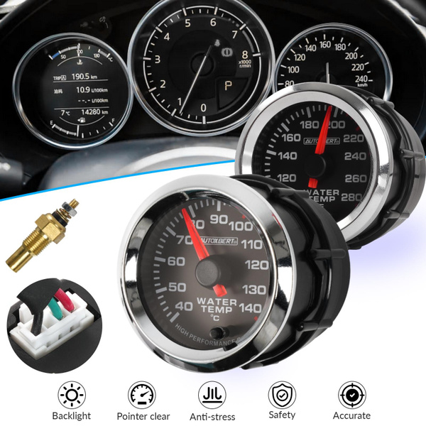 Yiyasu Store 52mm 2 Inches Water Temperature Temp Gauge Universal ...