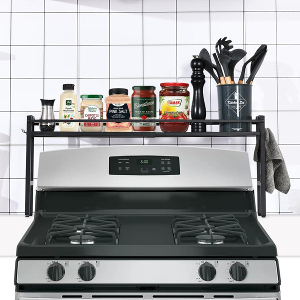 Upgrade Stove Top Shelf?Over The Stove Spice Shelf For Kitchen,Spice ...