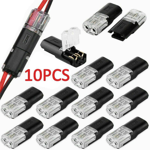 10pcs 2 Pin Way Plug Car Waterproof Electrical Connector Kit 2 Pin Way ...