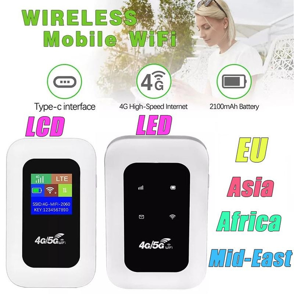 4G/5G LTE LCD/LED Router Portable Mobile WLAN Router Hotspot WLAN Modem ...