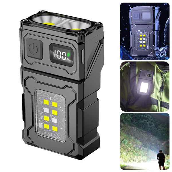 Small LED Flashlight Warning Lights Night Working Light Outdoor ...