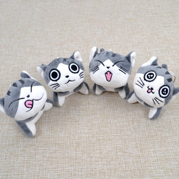 4Pcs/set Cat Meow Collection Mini Plush Stuffed Dolls Cute Small ...