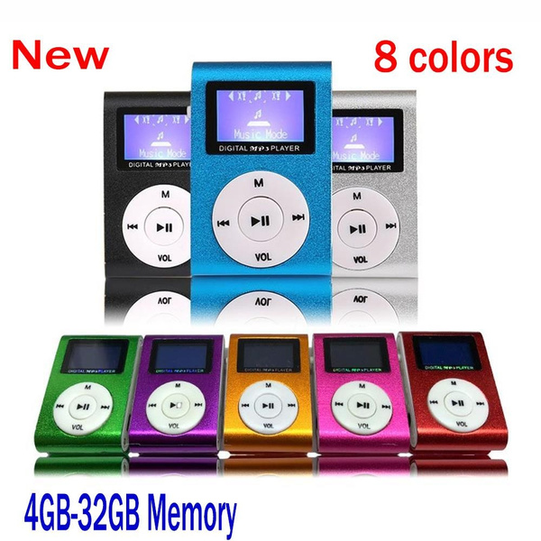 new Mini MP3 player clip USB FM radio LCD screen supports Micro SD ...