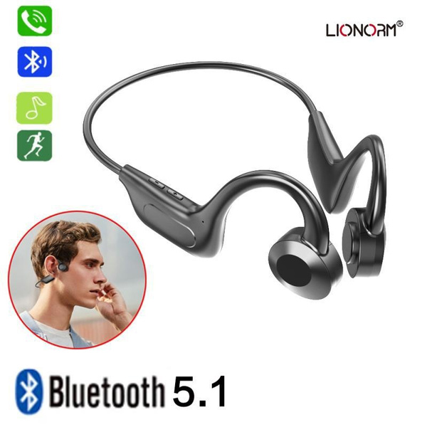 Wireless Bone Conduction Headphones, Bluetooth-Compatible Sports ...
