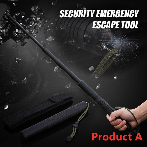 Self-defense Tactical Baton Three Section Expansion Stick Outdoors ...