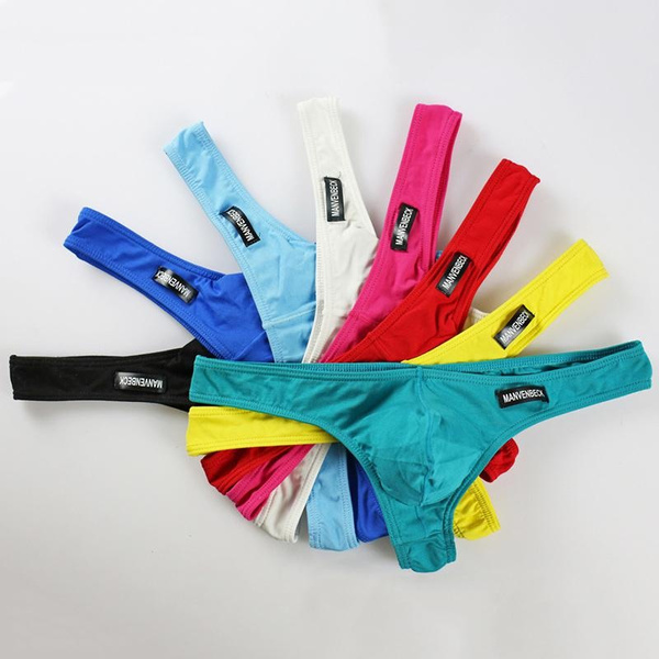 Men's Sexy Cotton U Convex Pouch G-string Briefs Underwear | Wish