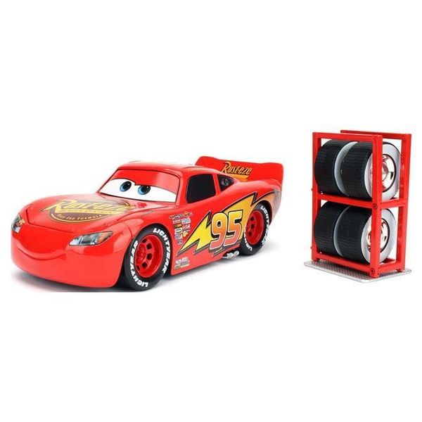 Lightning McQueen No.95 Red with Extra Wheels Disney & Pixar Cars Movie ...