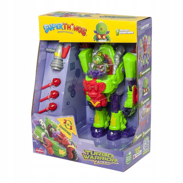 SuperThings Rivals of Kaboom 2-in-1 Turbo Warrior Speed Transforming ...