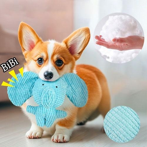 New Pet Dog Puppy Durable Elephants Nubby Plush Dog Toys with Squeaker ...