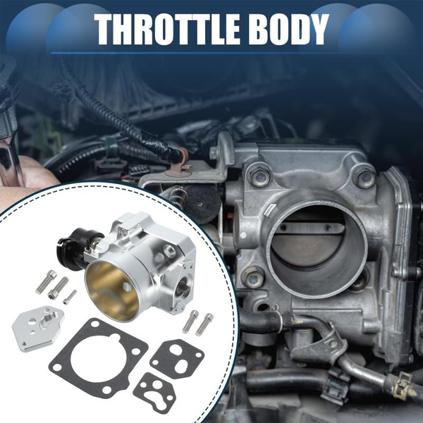 Throttle Body Assembly, 64mm Auto Throttle Body Actuator Aluminum Alloy Silver Tone, 1 Set | Wish