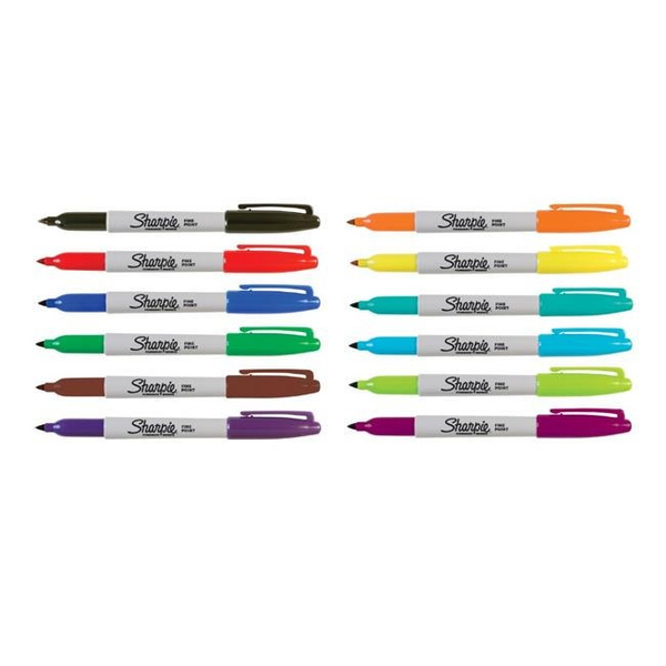 Sharpie 067115 Non-Toxic Waterproof Permanent Marker, Assorted Color ...