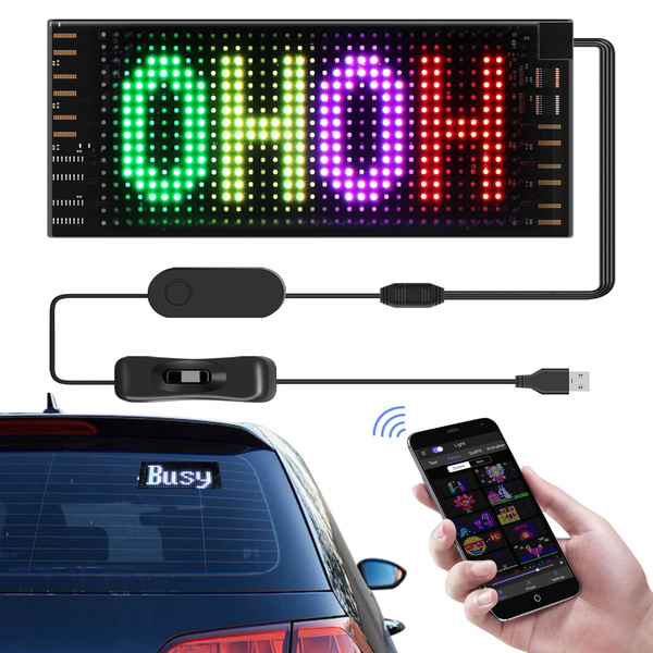 Scrolling LED Car Sign Programmable Flexible Ultra-Thin Flexible LED ...