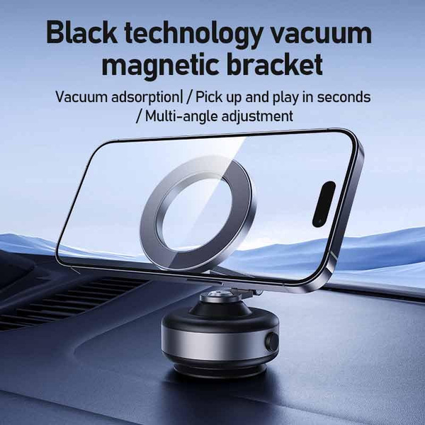 X94 Magnetic Vacuum Adsorption Car Phone Holder 360° Rotating Strong ...