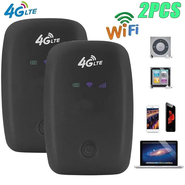 2Set 4G LTE Wireless WIFI Router 150Mbps Portable Button Mobile ...