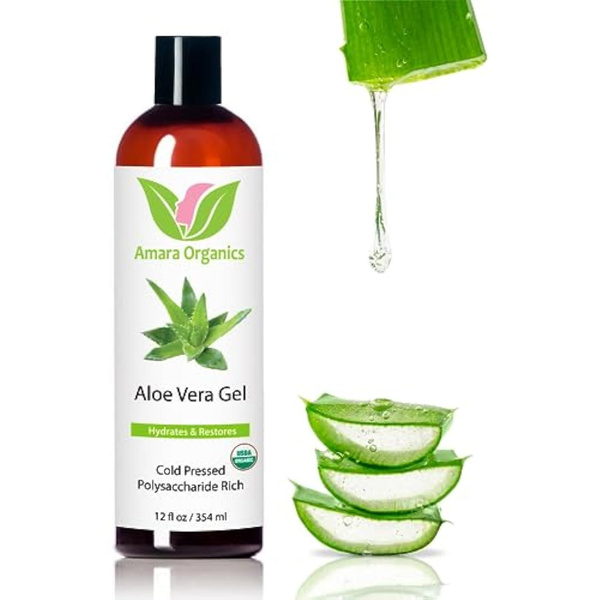 Usda Organic Aloe Vera Gel - For Face, Body, Hair - 100% Pure, After ...