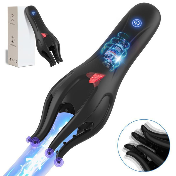 10 Speed Vibrating Massager Soft Fingertip Scratch Stimulator Sex Toy ...