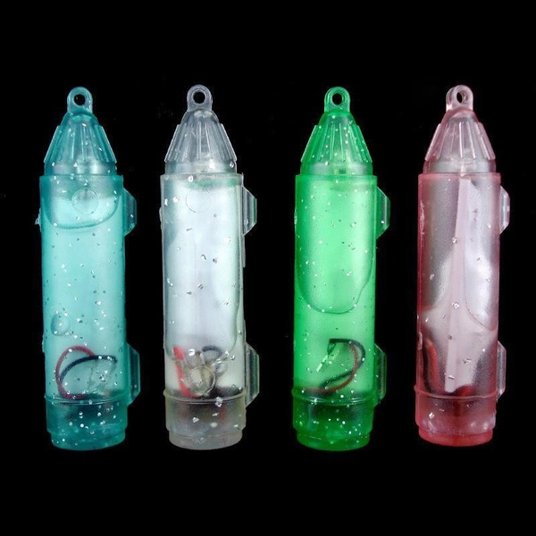 LED Flashing Mini Deep Drop Underwater Lights Fishing Squid Fish Lure ...