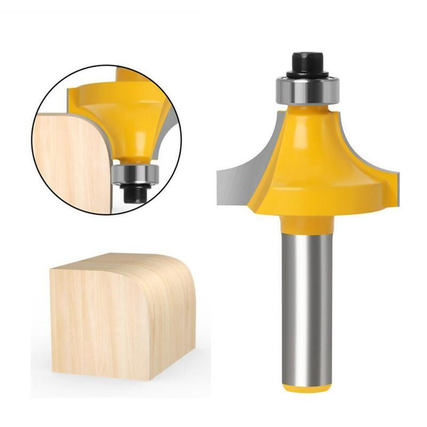 1pc 8mm Shank Round Over Edging Router Bit - 1" Radius Wood Router Bit ...
