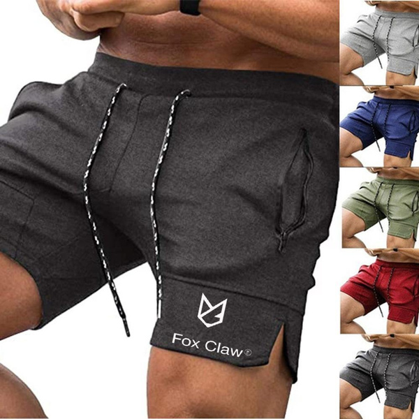 Fashion Men's Gym Workout Shorts Weightlifting Squatting Running Short ...