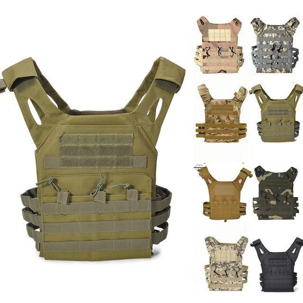 Camouflage Tactical Multicam Vest Army Combat Body Armor Plate Carrier ...