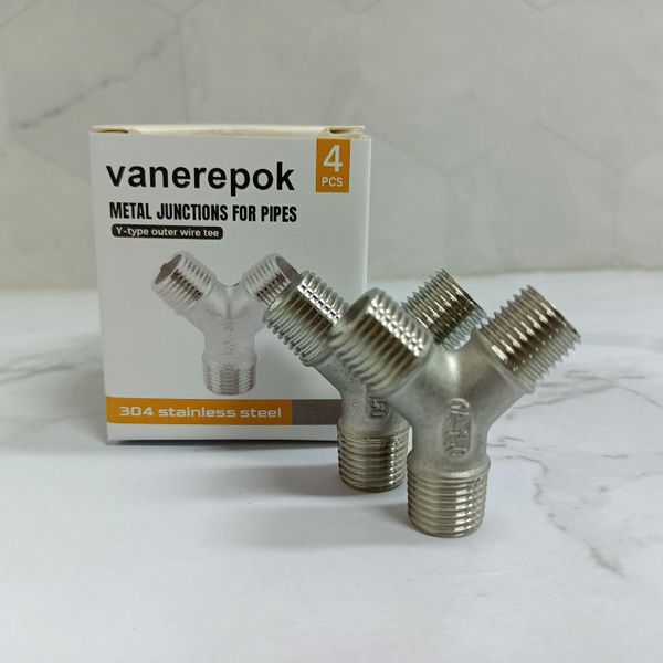 vanerepok Stainless Steel Barbed 3-Way Y Hose Joiner Connector Fuel Air Water Gas Oil Pipe | Wish