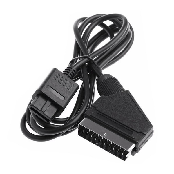 SCART AV Cable Universal for N64 SNES SFC GC Game Console Gaming ...
