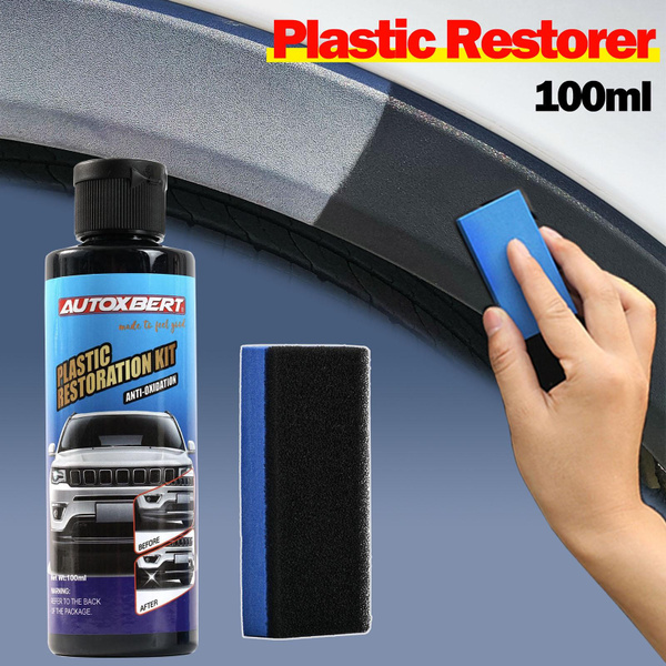 100ML Car Plastic Trim Restorer Revitalizer Restoration Renovator ...
