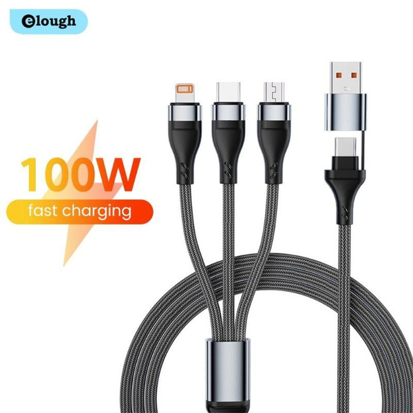 Elough 2 In 3 USB Type C Cable To Type C Micro USB Fast Charging Max ...