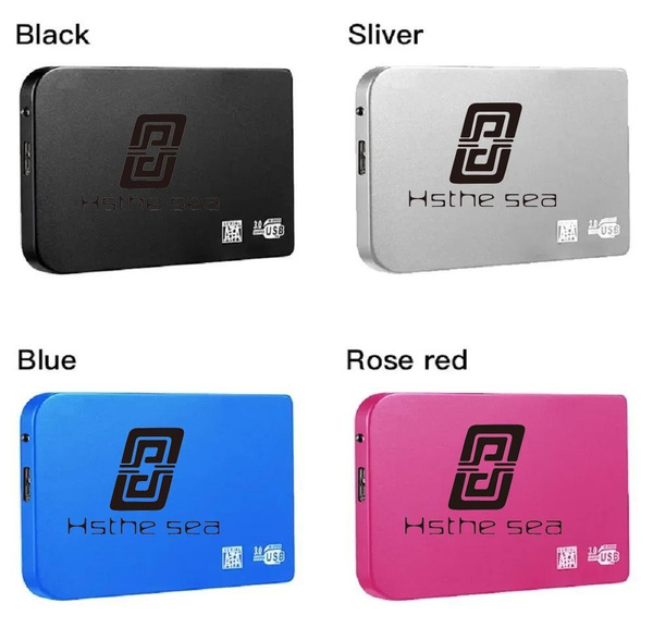 4-color 500GB/2TB/4TB/8TB/16TB External Hard Drive Portable Storage ...