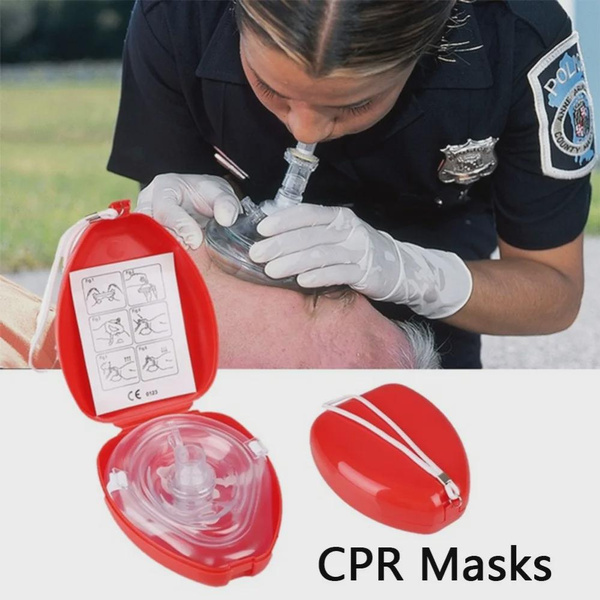 Reuseable CPR Breathing Mask Breathing Mask One-way Valve Tools ...