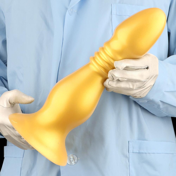 Oversized Anal Plugs Dildo Soft Penis Anal Dilator with Suction Cup Prostate Massage Masturbator ...