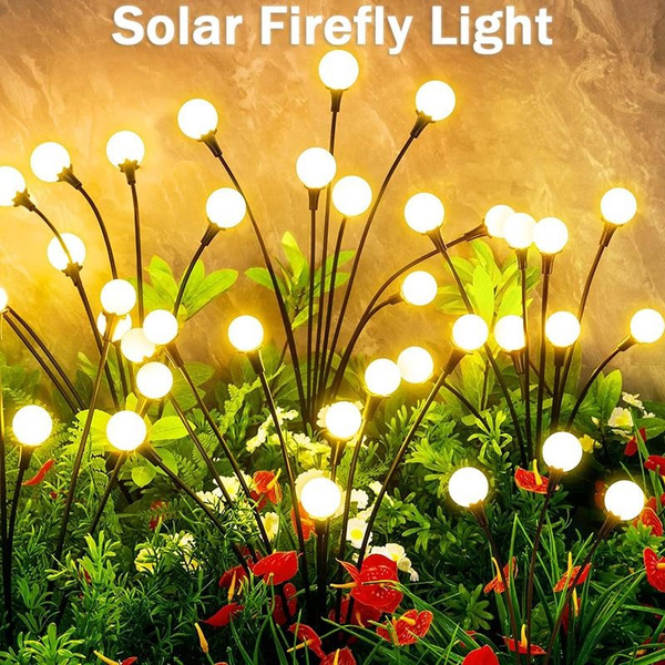 LED Lawn Lamps, Solar Firefly Lights, Outdoor Waterproof Lawn Lights ...