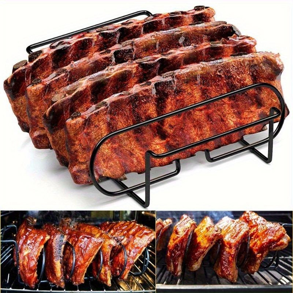 1PC Barbecue Grill Non-stick Grill Barbecue Net Steak Rack Spare Ribs ...