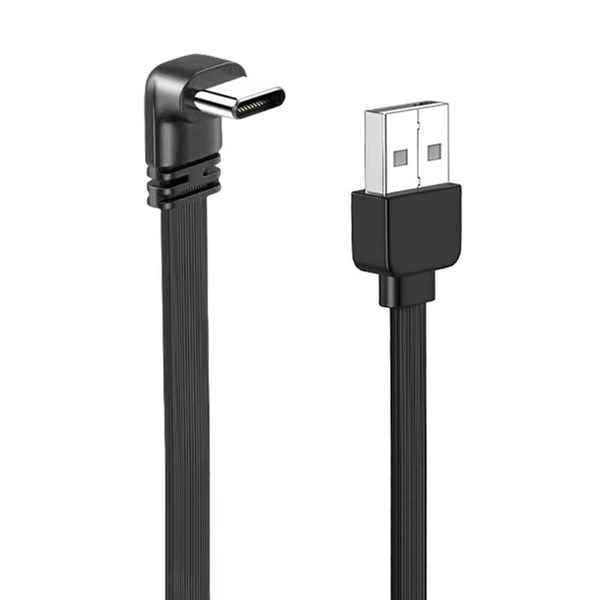 Angled USB Charging Cable Right Angle USB to USB C Fast Charging Data ...
