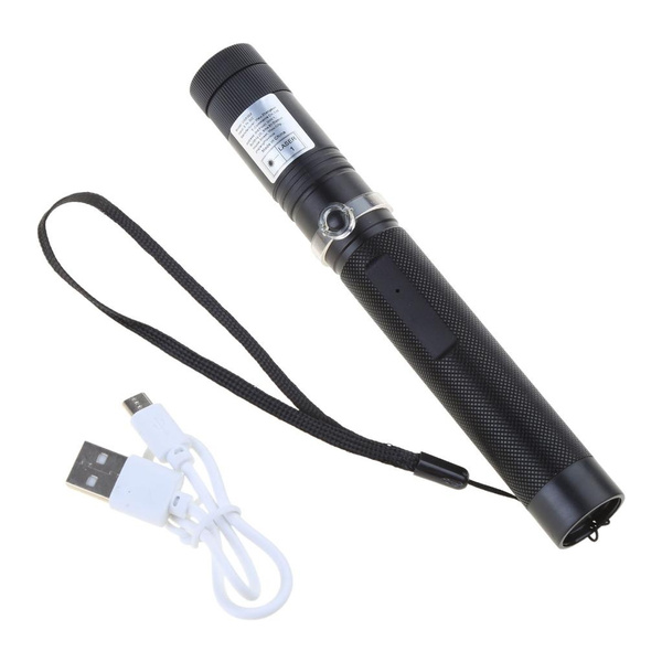 USB Rechargeable Green Light Pointer High-power Presentation Projector ...