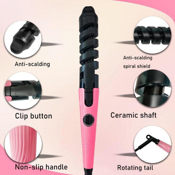 Spiral curling iron Curling iron quick styling electric curling iron | Wish