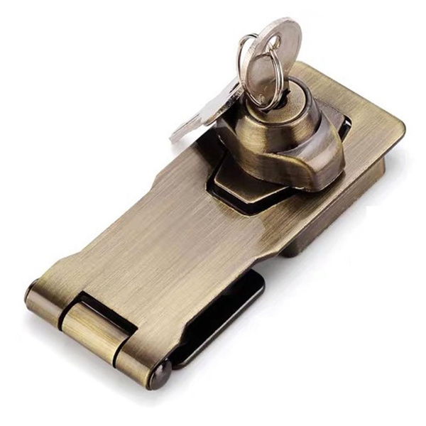 90 Degrees Keyed Hasp Lock Right Angle Padlock Hasp Zinc Alloy Safety ...