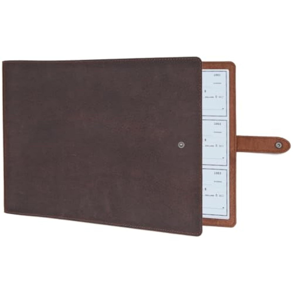 Fan&Ran 7 Ring Check Binder For Business Checks, 500 Checks Capacity ...