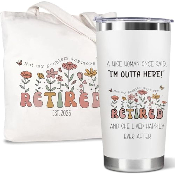 Retirement Gift For Woman 2025 Best Retirement Present With Humorous ...
