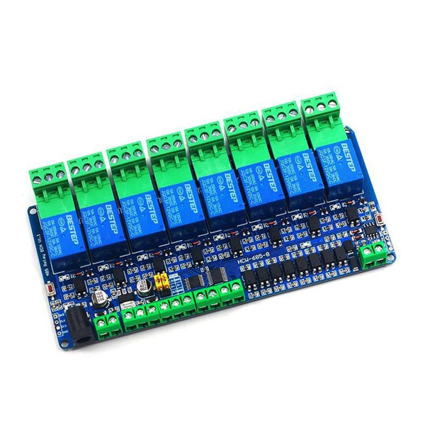12V Relays Module 8 Channel Modbus RTU With RS485 TTL Communication | Wish