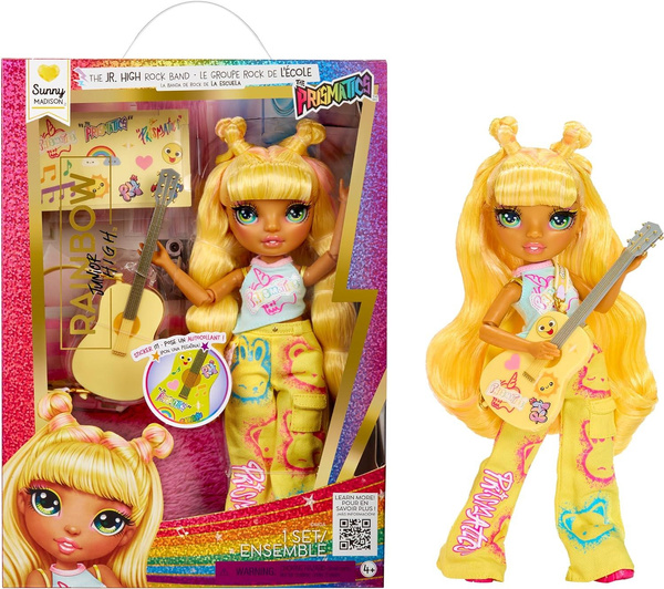 Rainbow High Junior High Rock Band SUNNY Yellow 23cm Fashion Doll with ...