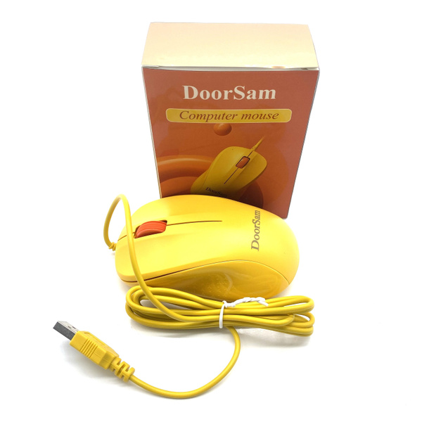 DoorSam Computer mouse Compact and Lightweight Yellow Computer Mouse ...