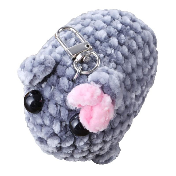 Knitted Mouse/Hamster Key Chain Woolen Hanging Decoration for Bags and ...