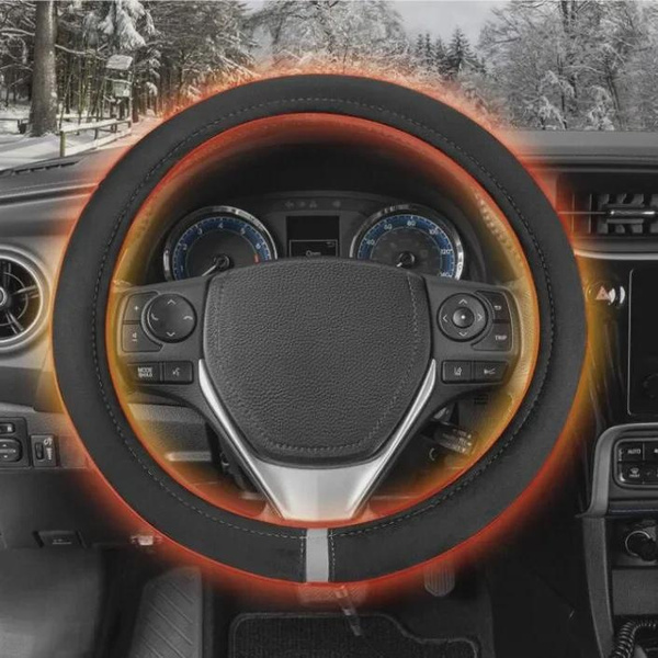 Heated Steering Wheel Cover | 12V Quick Heat Car Steering Wheel Warmer ...
