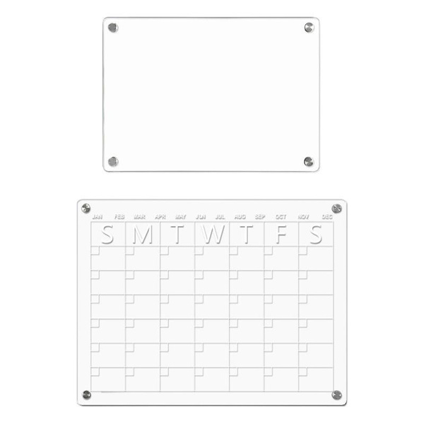 Custom Magnetic Acrylic Whiteboard - Dry Erase Wall Calendar & Memo ...