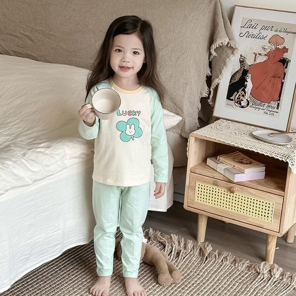 Boys Pajama Set Long Sleeve Cotton Sleepwear for Kids & Teens, Girls ...