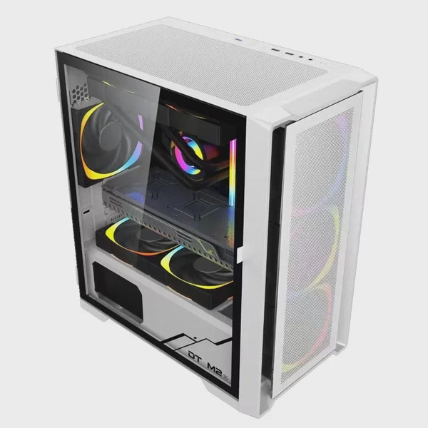 M2 Tempered Glass ATX Mid-Tower PC Case - Wide Body Design for Gaming ...