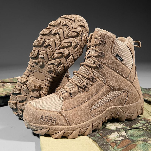 Tactical Combat Boots for Men - Lightweight High Top Military Boots ...