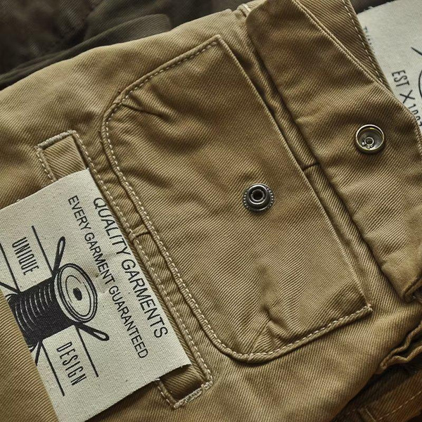 Vintage Heavyweight Work Pants for Men - Durable Loose Fit Cargo ...