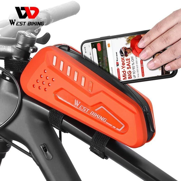 WEST BIKING Waterproof Top Tube Bicycle Bag Hard Shell Pack 3 Colors ...